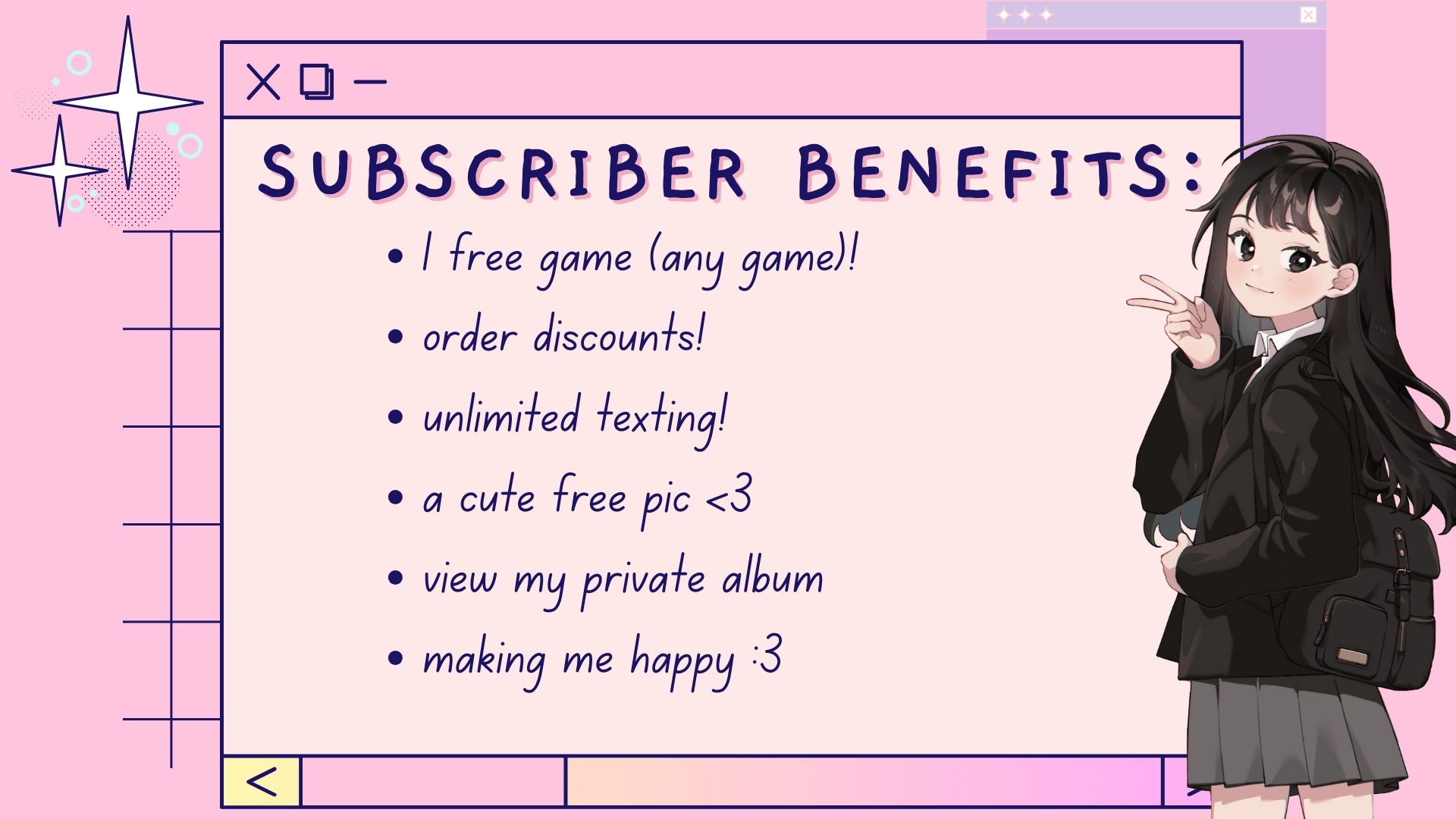SUBSCRIBER BENEFITS AND PERKS